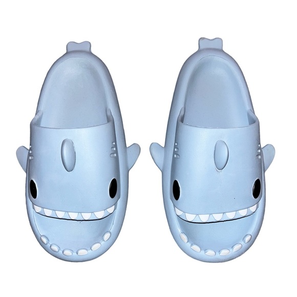 cloudsharks | Shoes | Baby Blue Cloud Shark Slippersslides | Poshmark